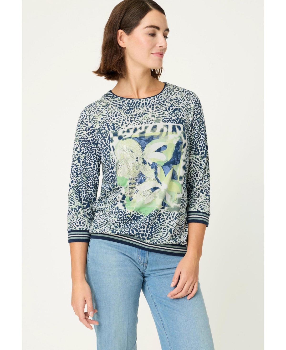 Click here for Olsen Womens Animal Placement Print T-Shirt - True... prices