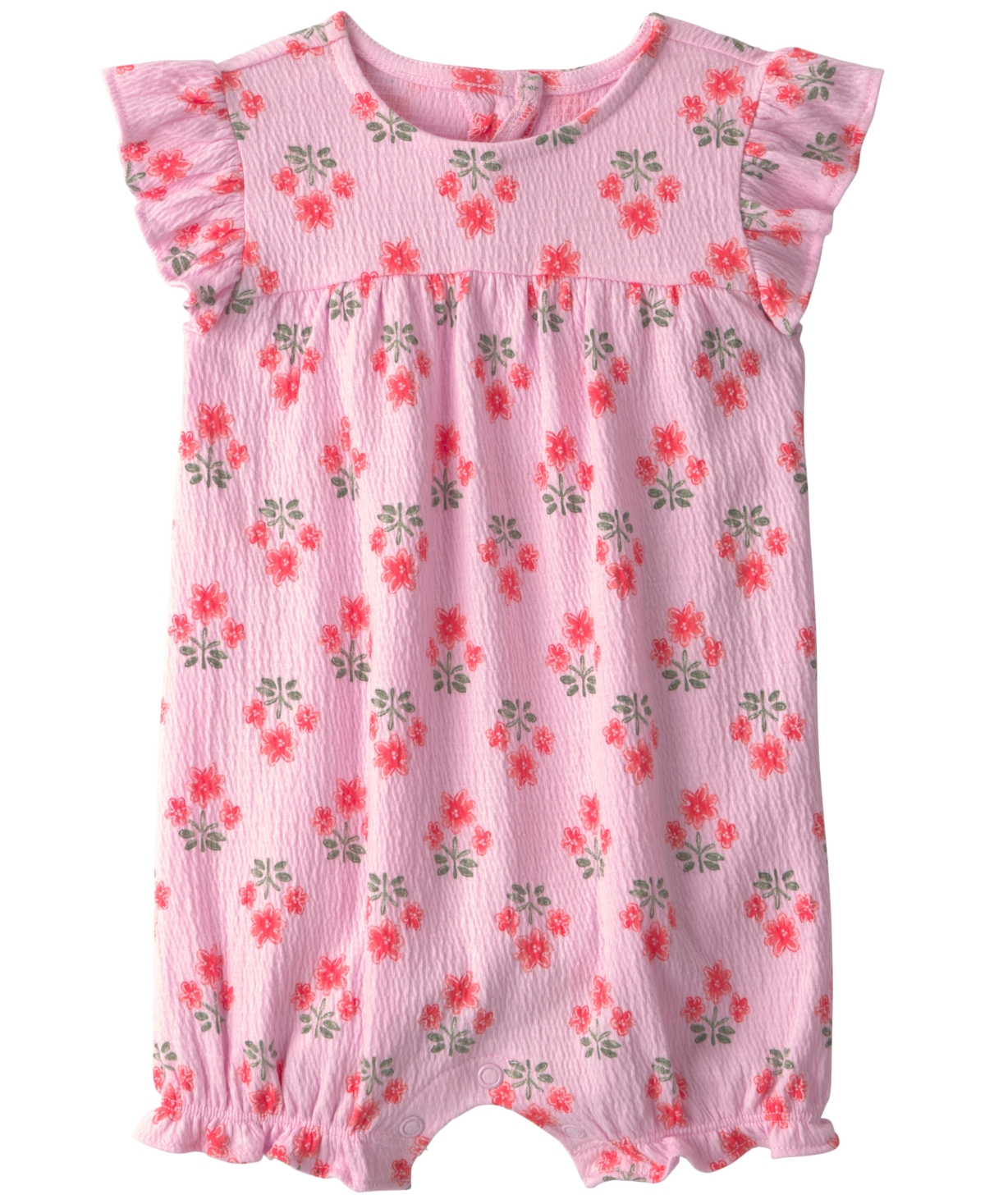 Click here for Carters Baby Girls Floral Romper - Pink prices