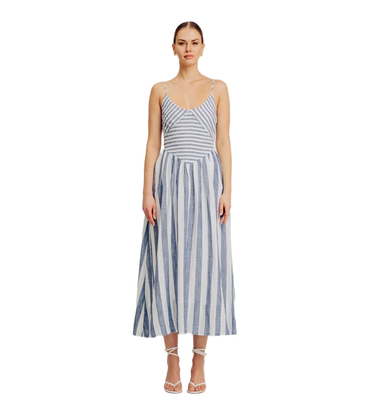 Click here for Torn By Ronny Kobo Womens Melinda Dress - Navy/whi... prices