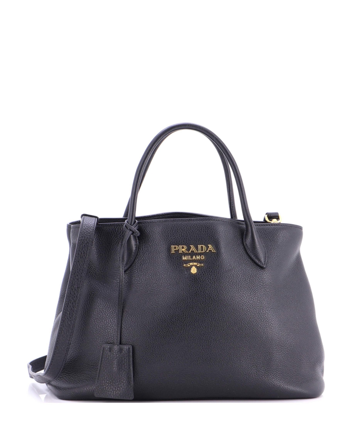 Click here for Pre-Owned Prada Medium Dual Strap Convertible Open... prices