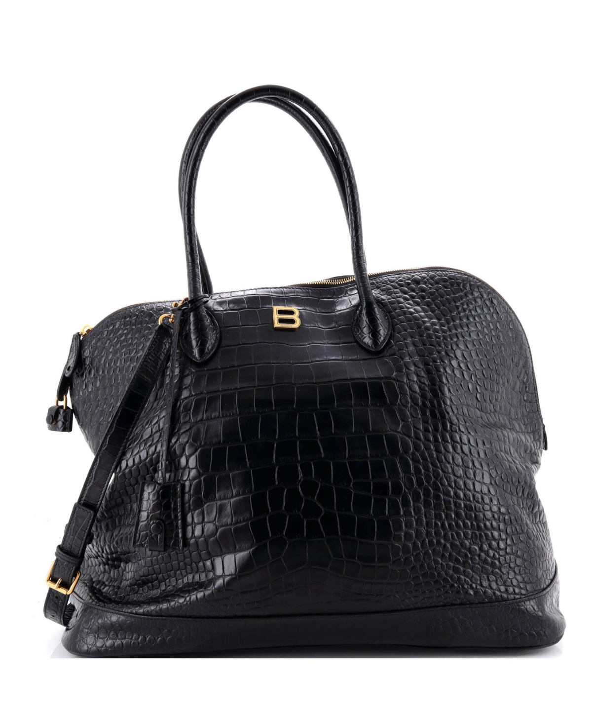 Click here for Pre-Owned Balenciaga Large Ville Bag Embossed Leat... prices