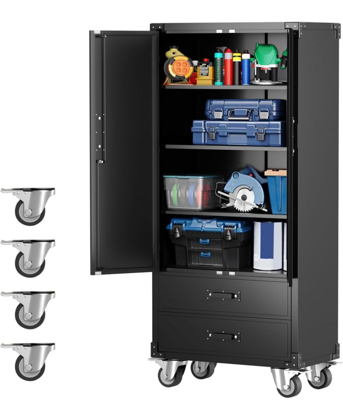Click here for gaomon 67in Garage Storage Cabinet with Door Pegbo... prices