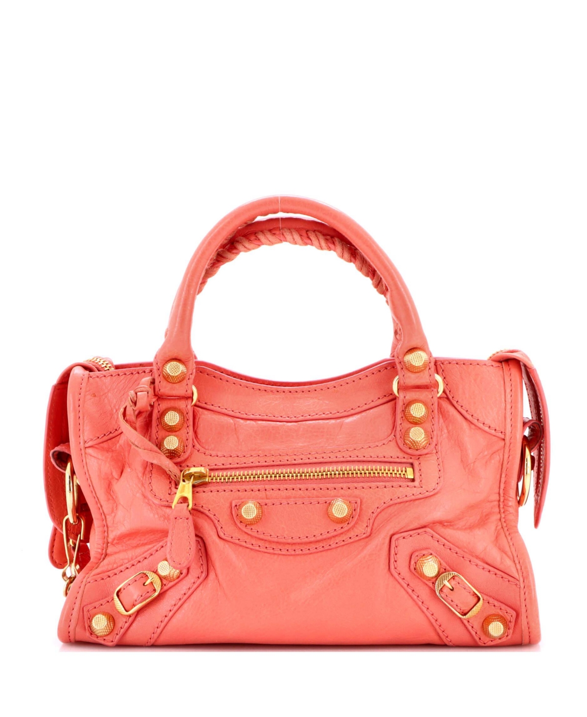 Click here for Pre-Owned Balenciaga Mini City Giant Studs Bag Lea... prices