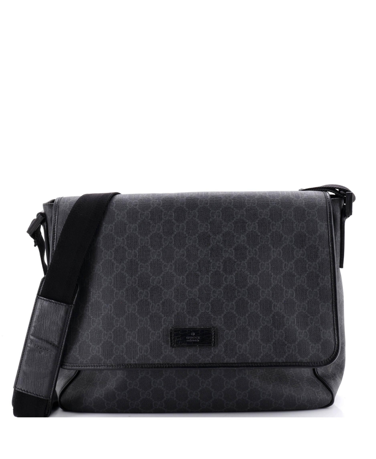 Click here for Pre-Owned Gucci Medium Flap Messenger Bag Gg Coate... prices