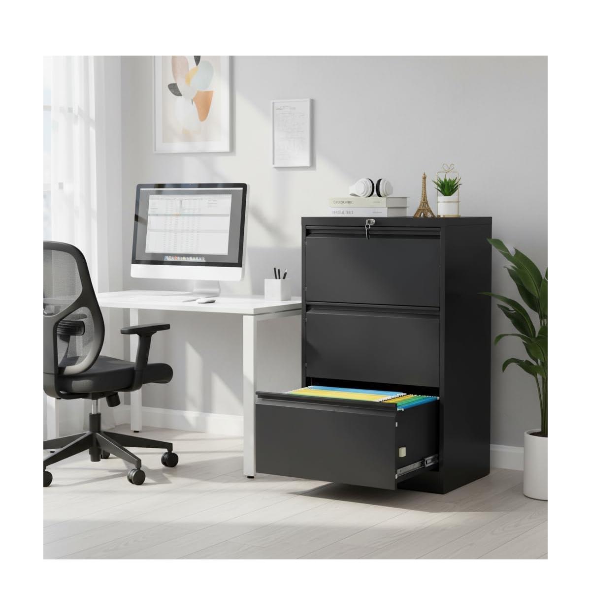 Click here for gaomon 3 Drawer Lateral File Cabinet  Heavy Duty M... prices