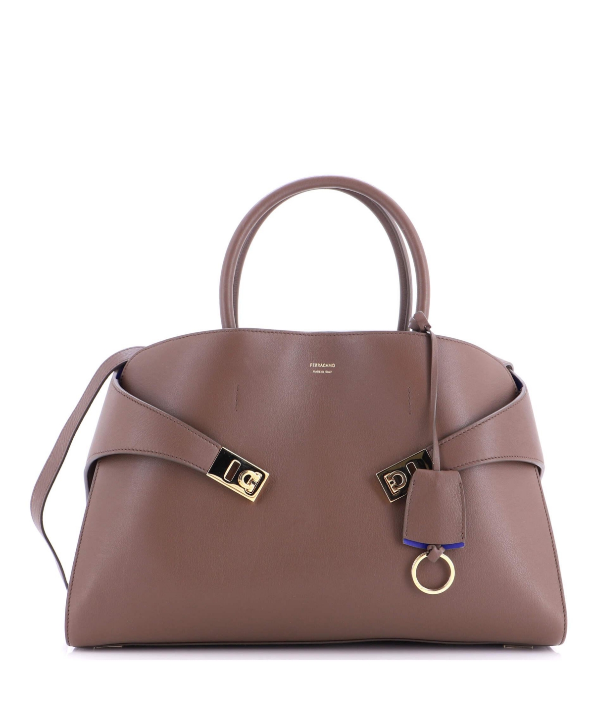 Click here for Pre-Owned Salvatore Ferragamo Large Hug Top Handle... prices