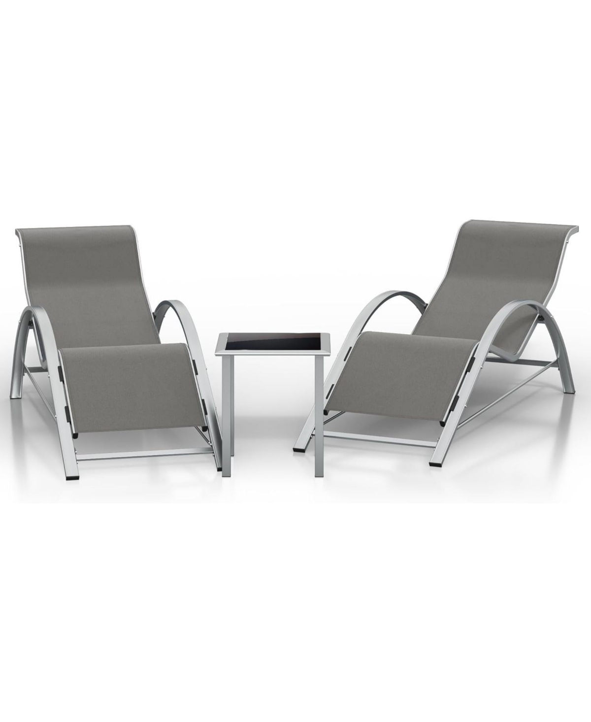 Click here for gaomon Outdoor Patio Chaise Lounge Set of Pool Lou... prices