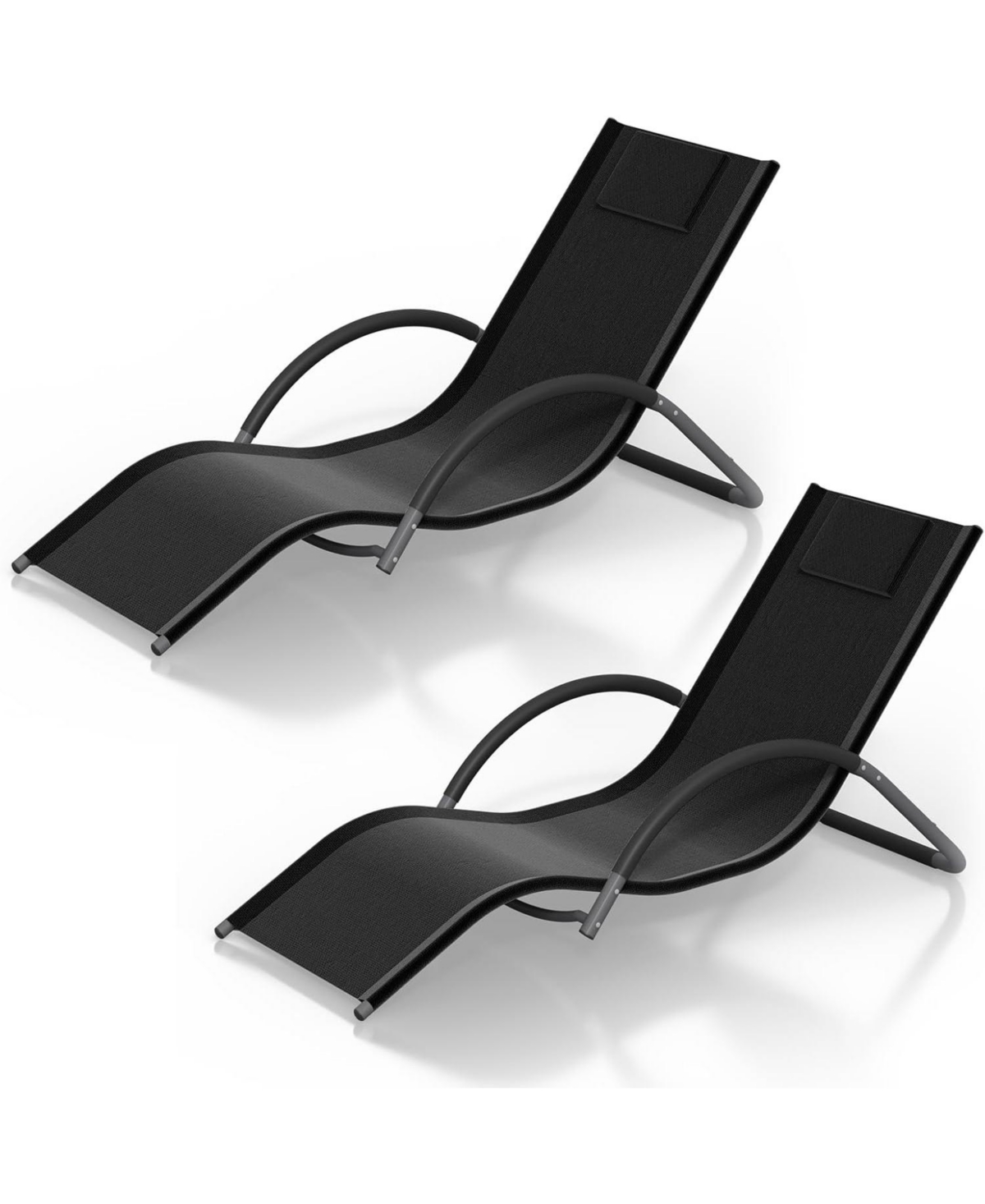 Click here for gaomon Patio Lounge Chairs Set of 2 with Ergonomic... prices