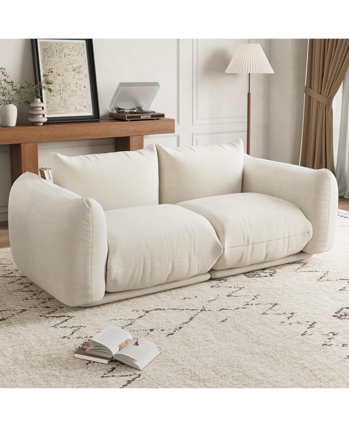Click here for gaomon Chenille Fabric Modular Love Seat Sofa  2-S... prices