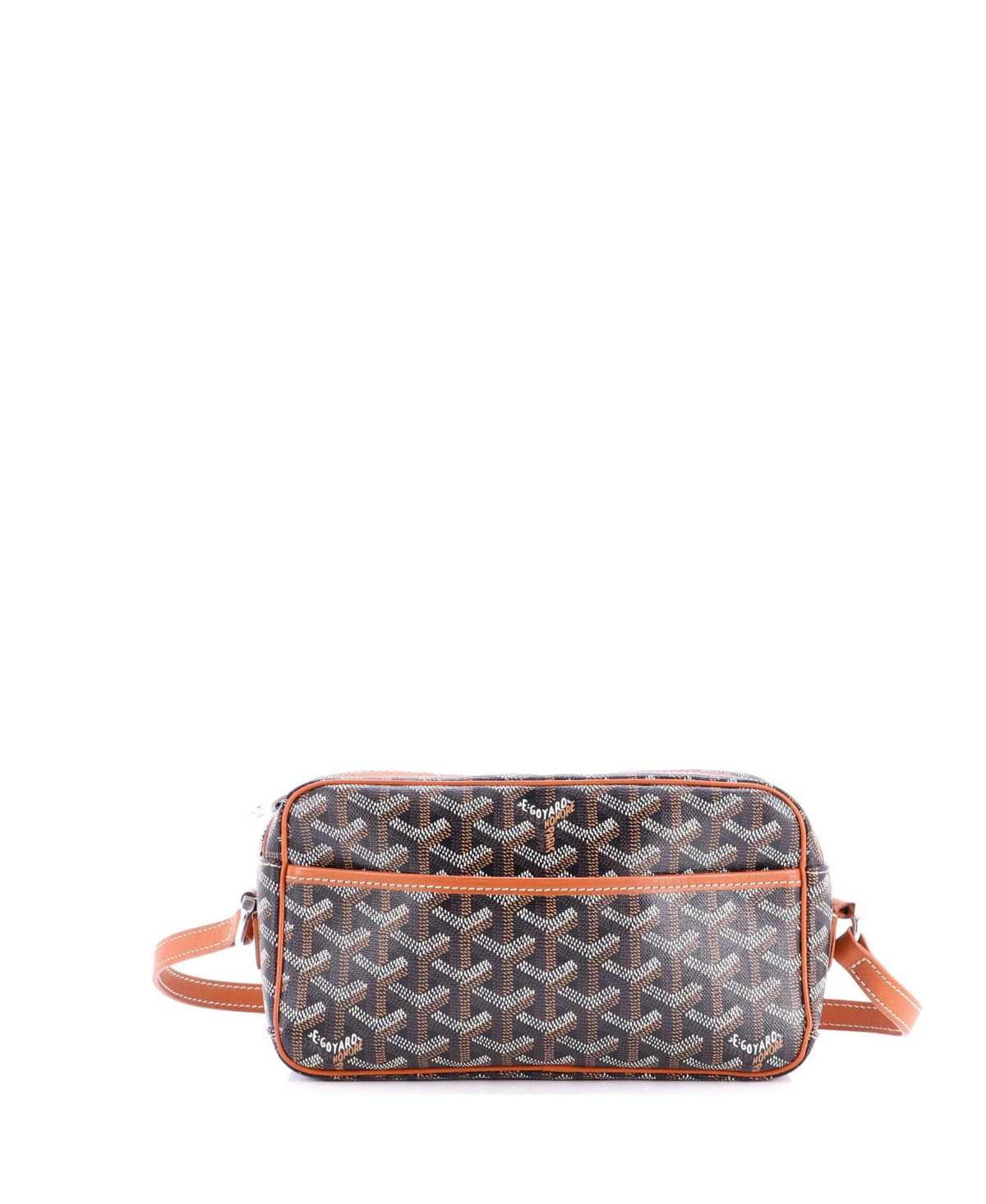 Click here for Pre-Owned Goyard Cap Vert Bag Coated Canvas - Brow... prices