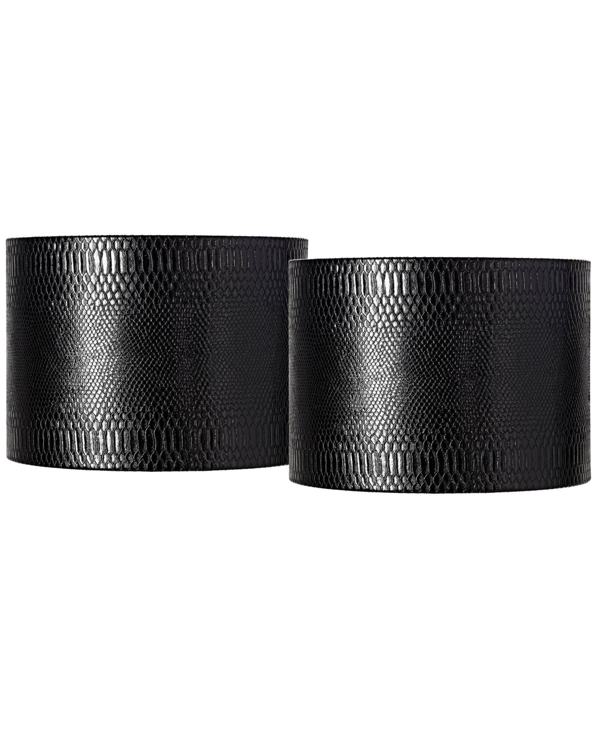 Click here for Springcrest Set of 2 Drum Print Lamp Shades Medium... prices