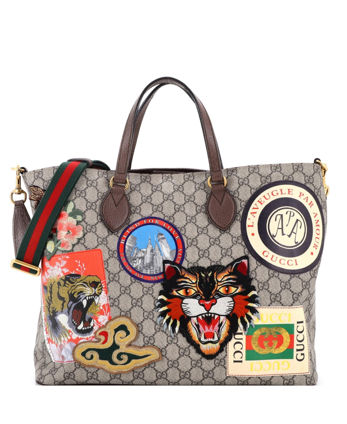 Click here for Pre-Owned Gucci Large Courrier Convertible Soft Op... prices