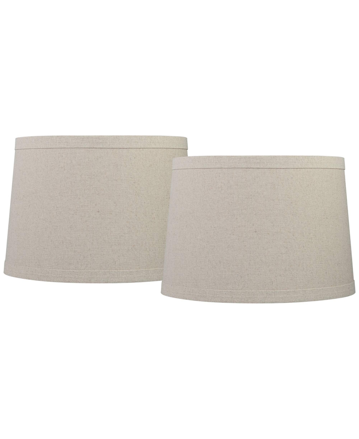 Click here for Springcrest Set of 2 Drum Lamp Shades Burlap Mediu... prices
