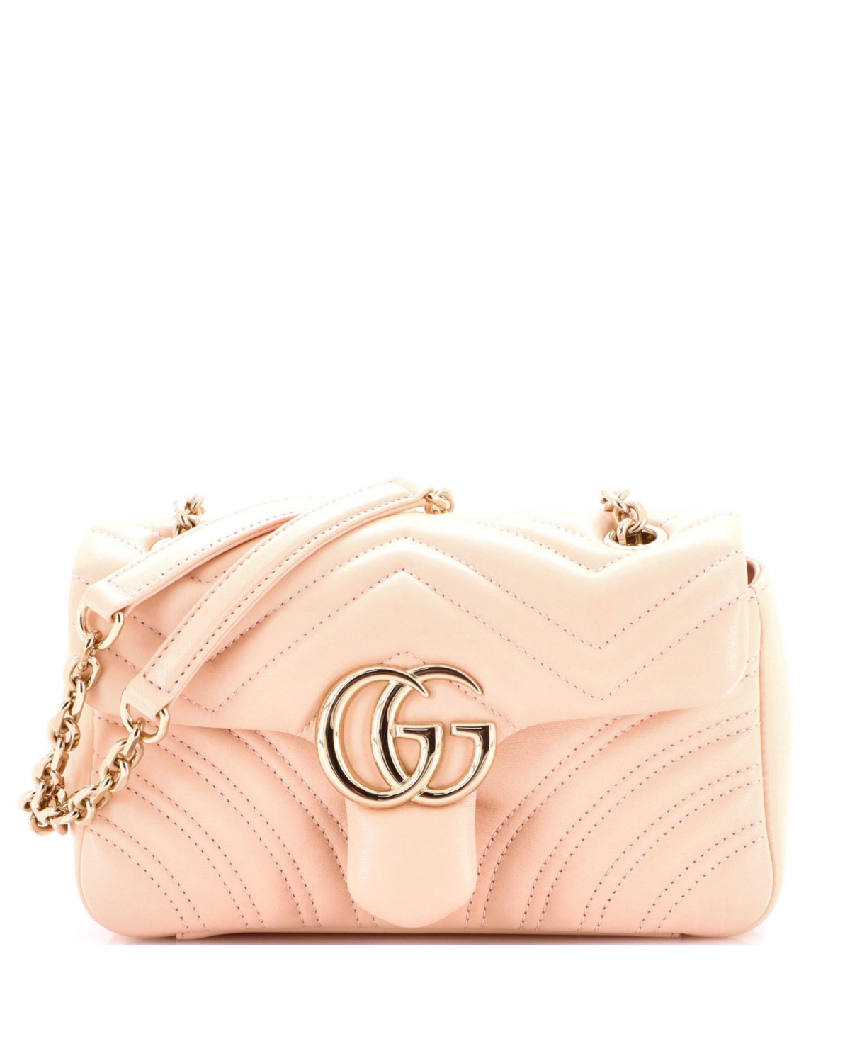 Click here for Pre-Owned Gucci Mini Gg Marmont Flap Bag Matelasse... prices