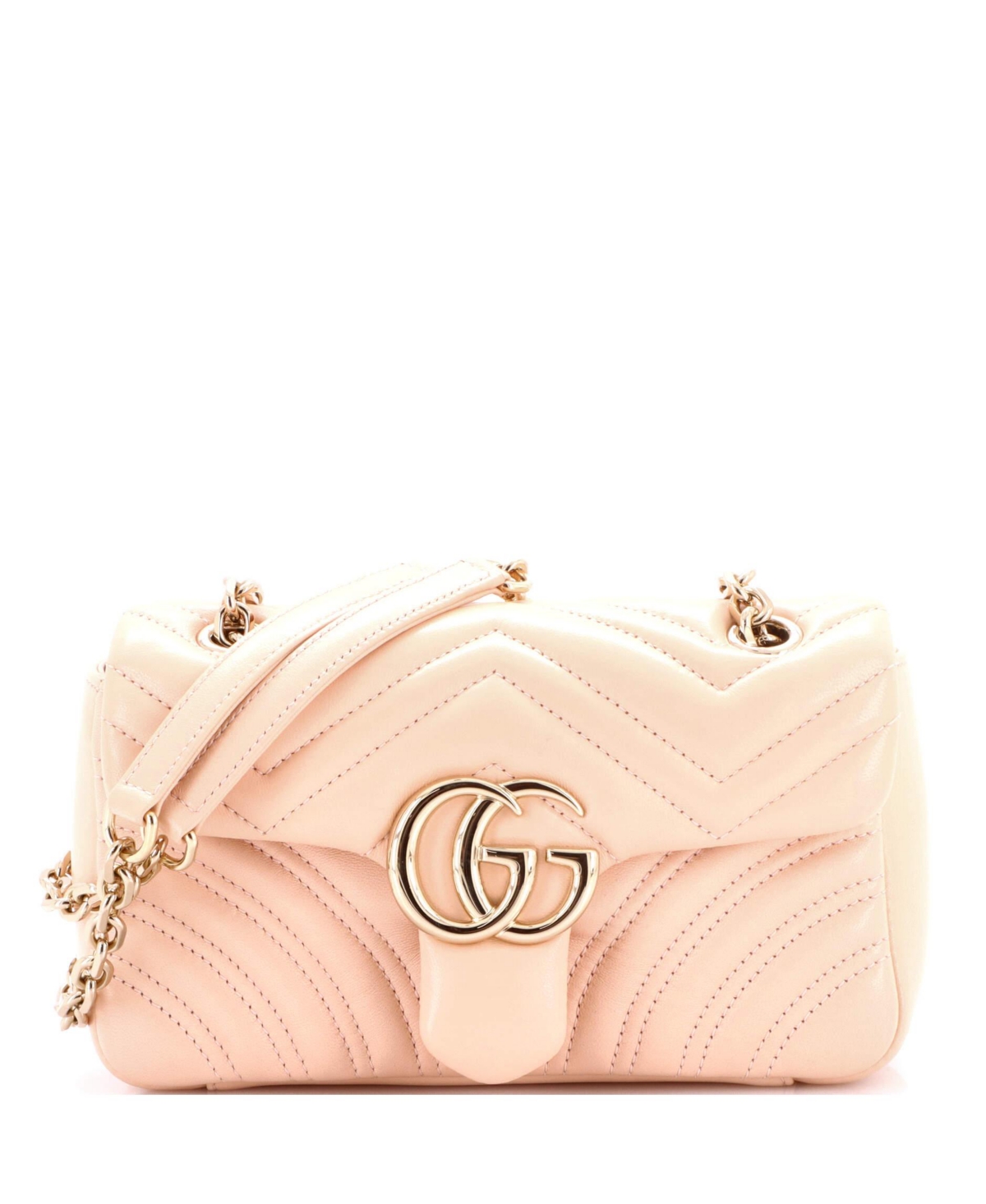 Click here for Pre-Owned Gucci Mini Gg Marmont Flap Bag Matelasse... prices