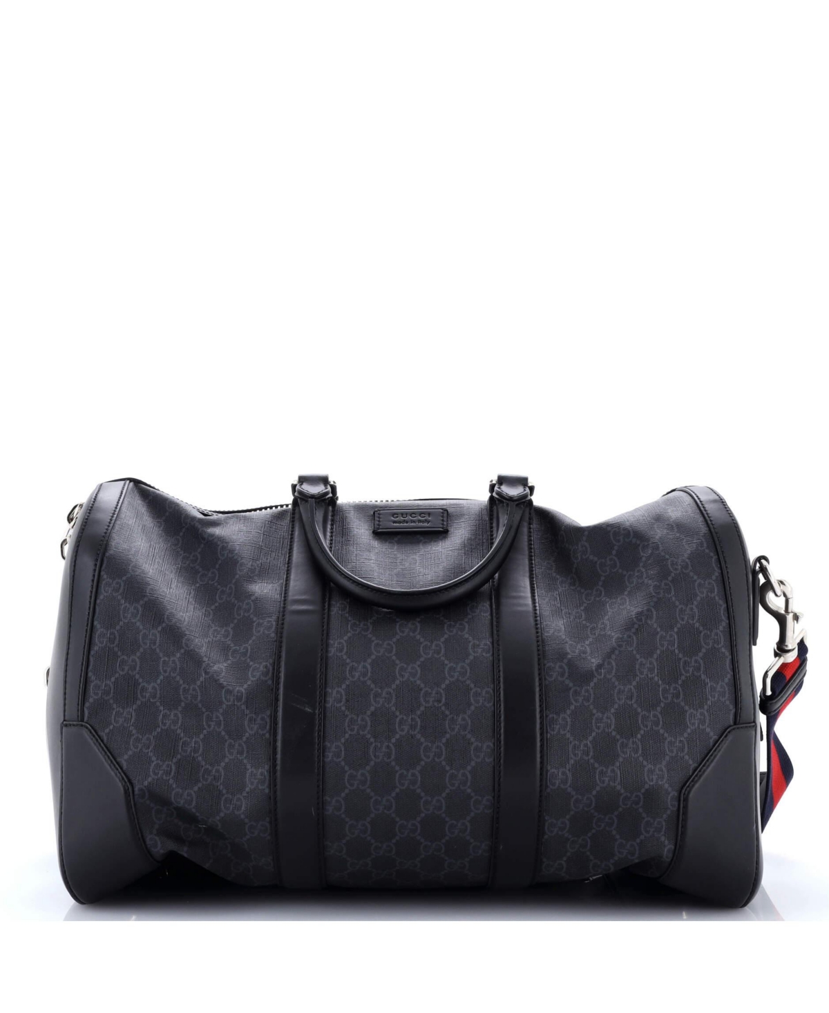 Click here for Pre-Owned Gucci Medium Convertible Duffle Bag Gg C... prices
