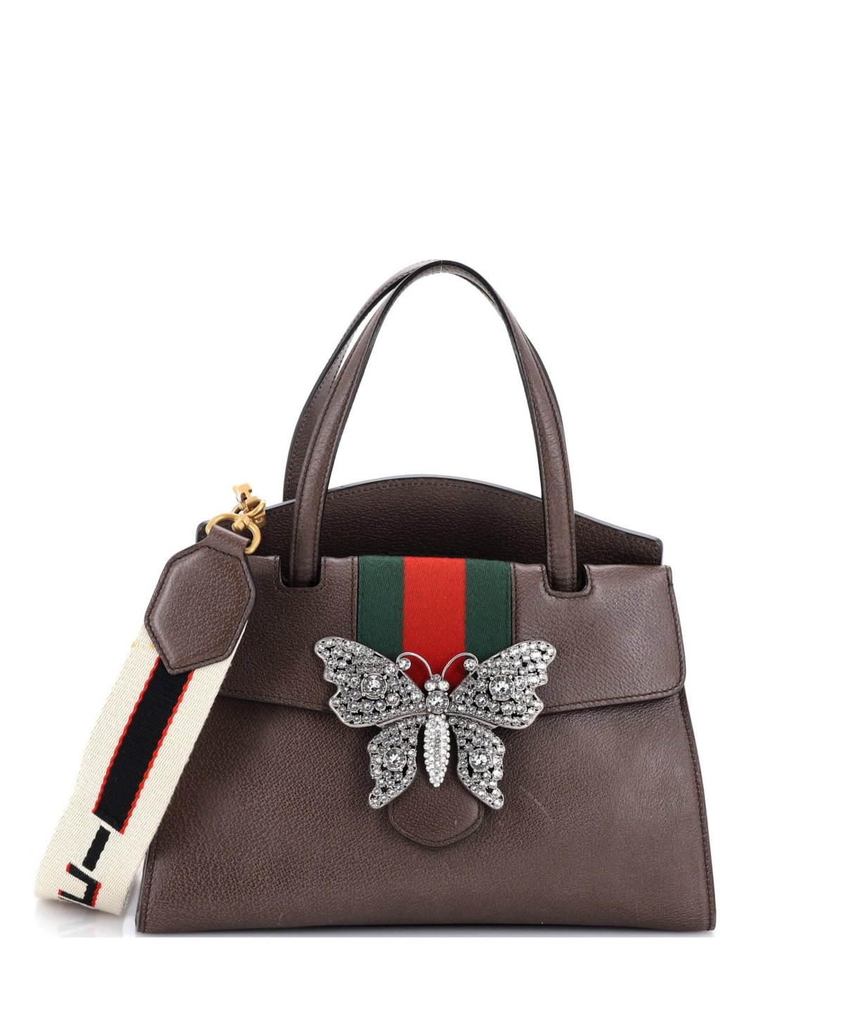 Click here for Pre-Owned Gucci Medium Totem Top Handle Bag Leathe... prices