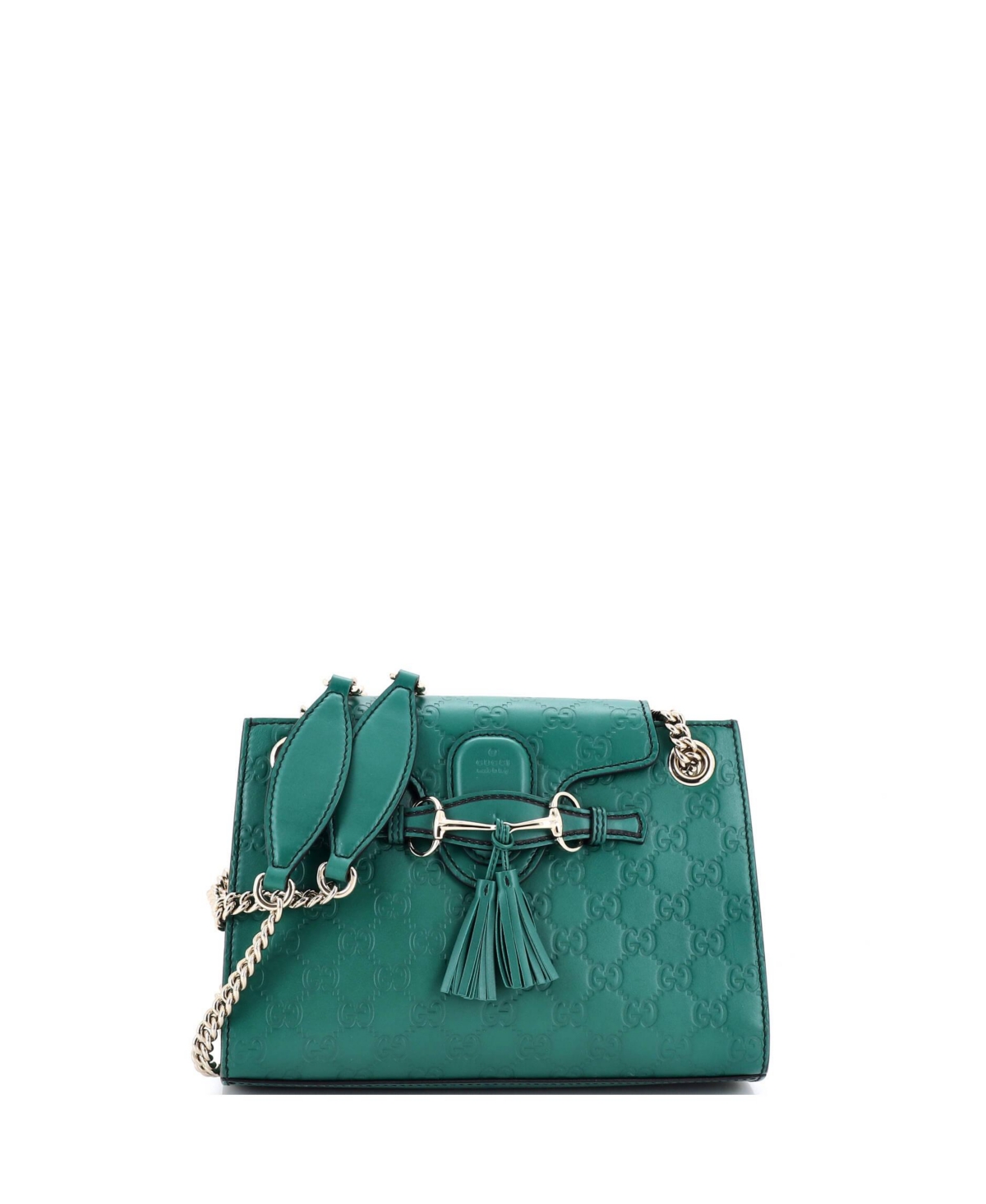 Click here for Pre-Owned Gucci Small Emily Chain Flap Shoulder Ba... prices