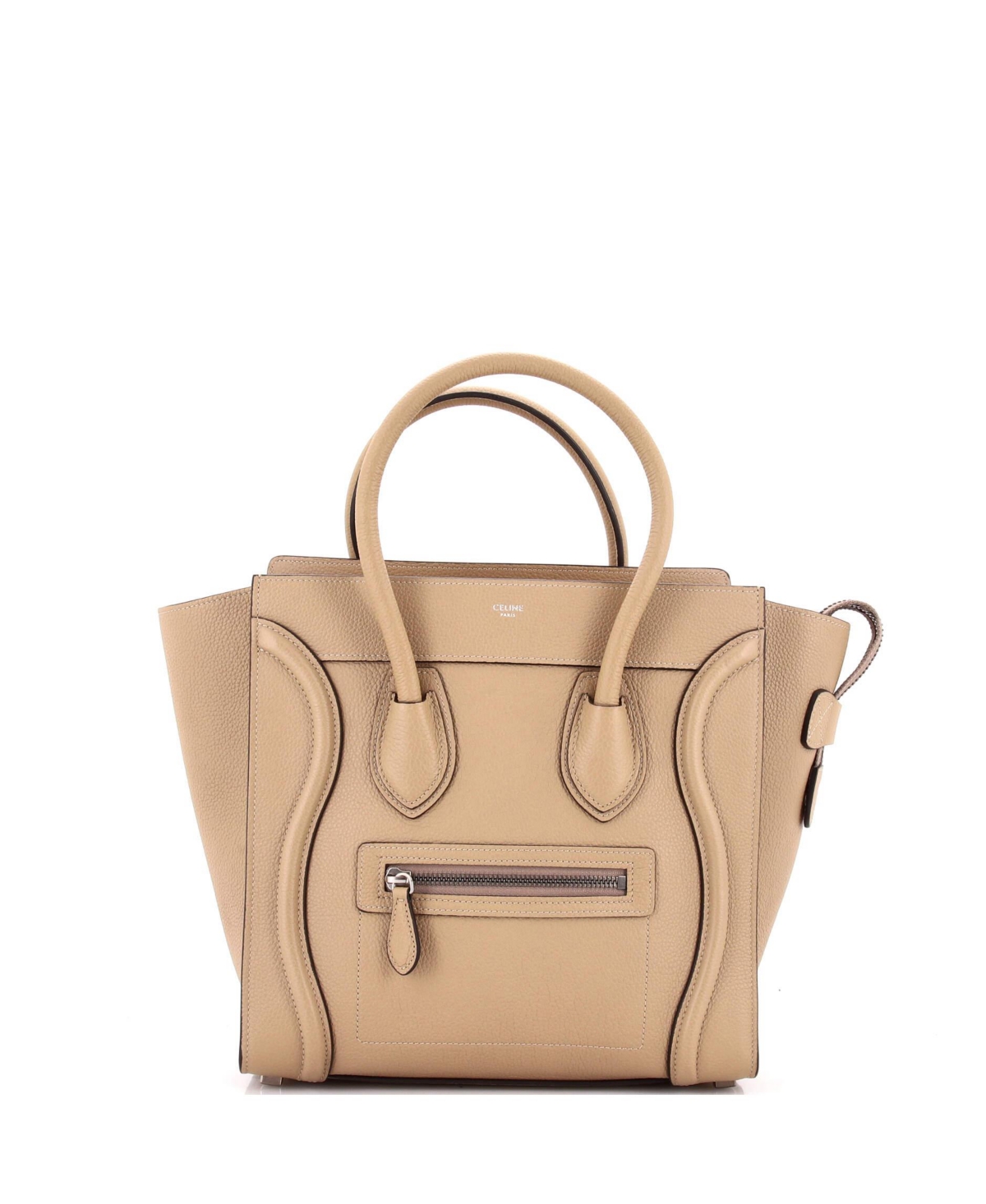 Click here for Pre-Owned Celine Micro Luggage Bag Grainy Leather... prices