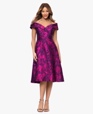Click here for Xscape Womens Off The Shoulder Neck Midi Dress prices