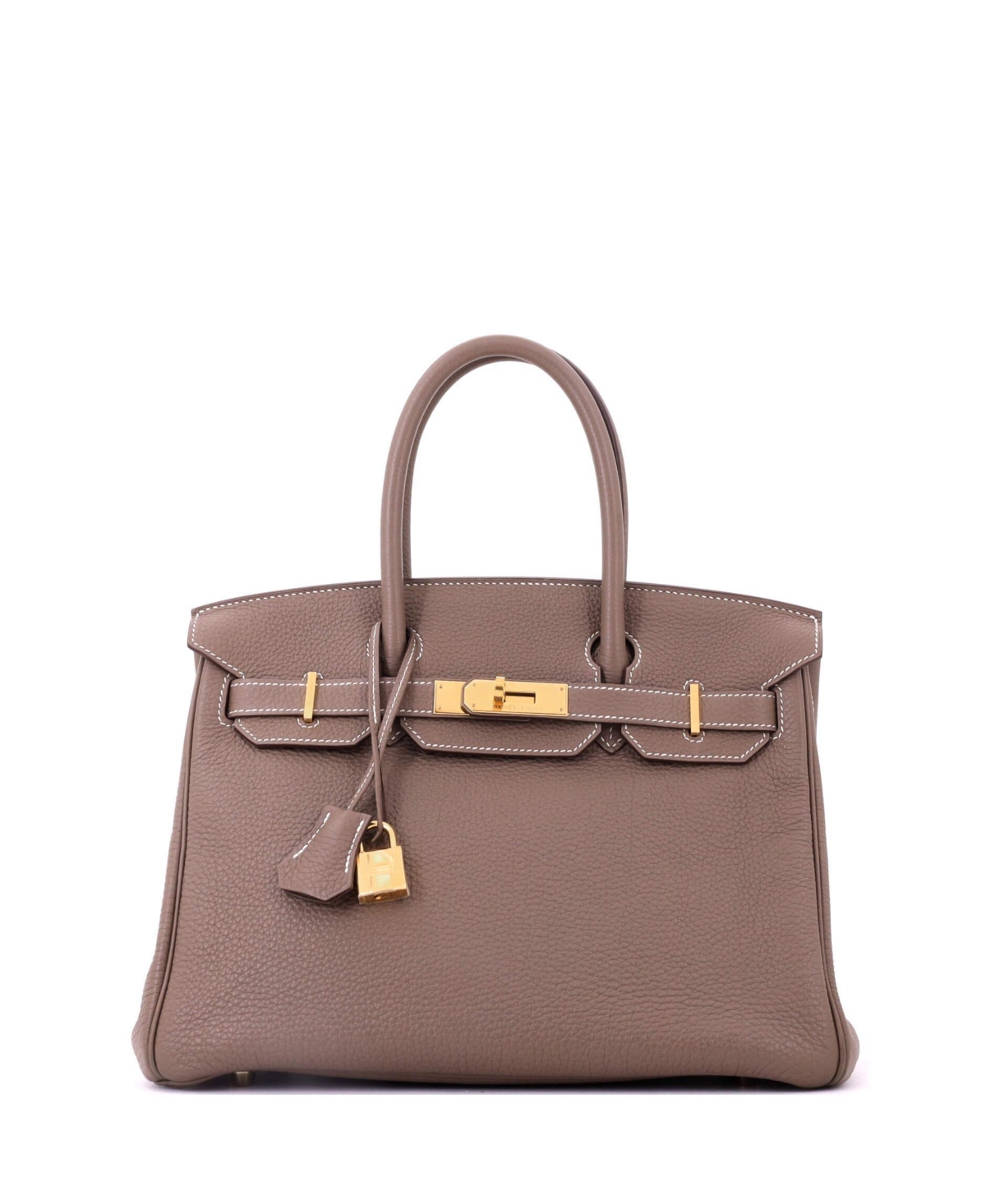 Click here for Pre-Owned HERMES Birkin 30 Handbag Grey Togo with... prices