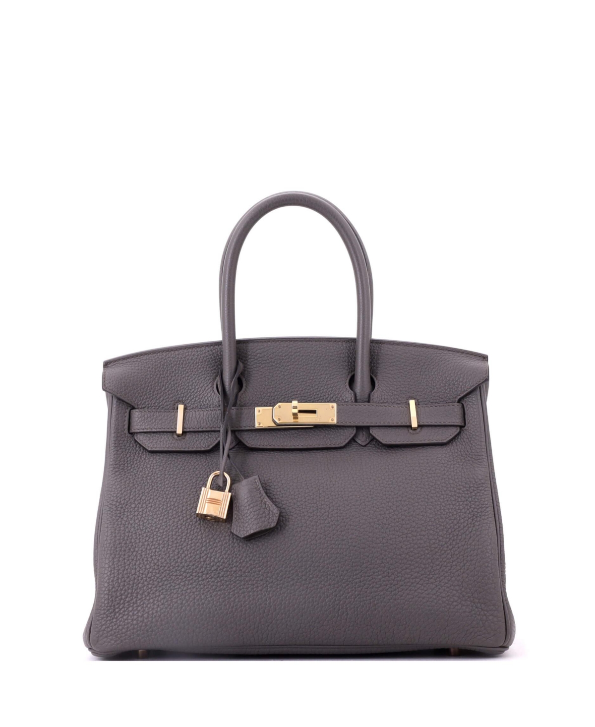 Click here for Pre-Owned HERMES Birkin 30 Handbag Grey Togo with... prices