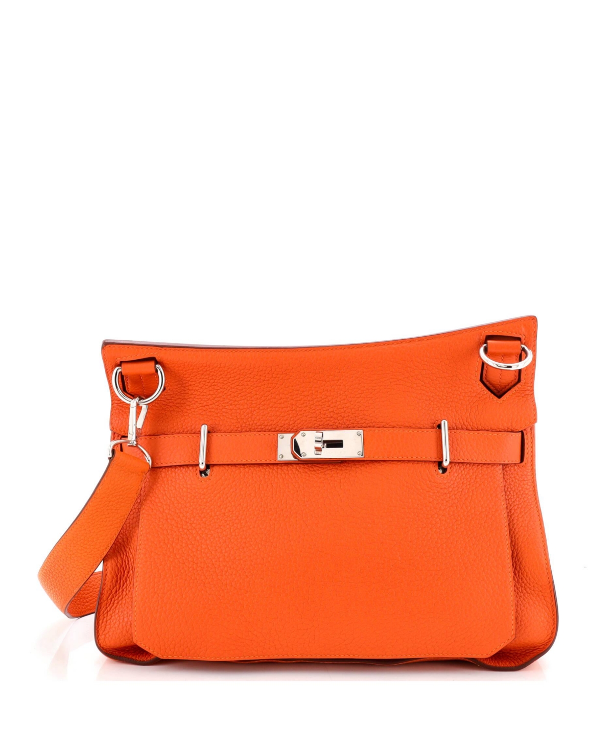 Click here for Pre-Owned HERMES 34 Jypsiere Bag Clemence - Orange prices