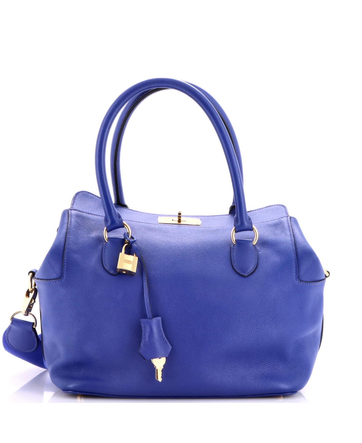 Click here for Pre-Owned HERMES 26 Toolbox Bag Evercolor - Blue prices