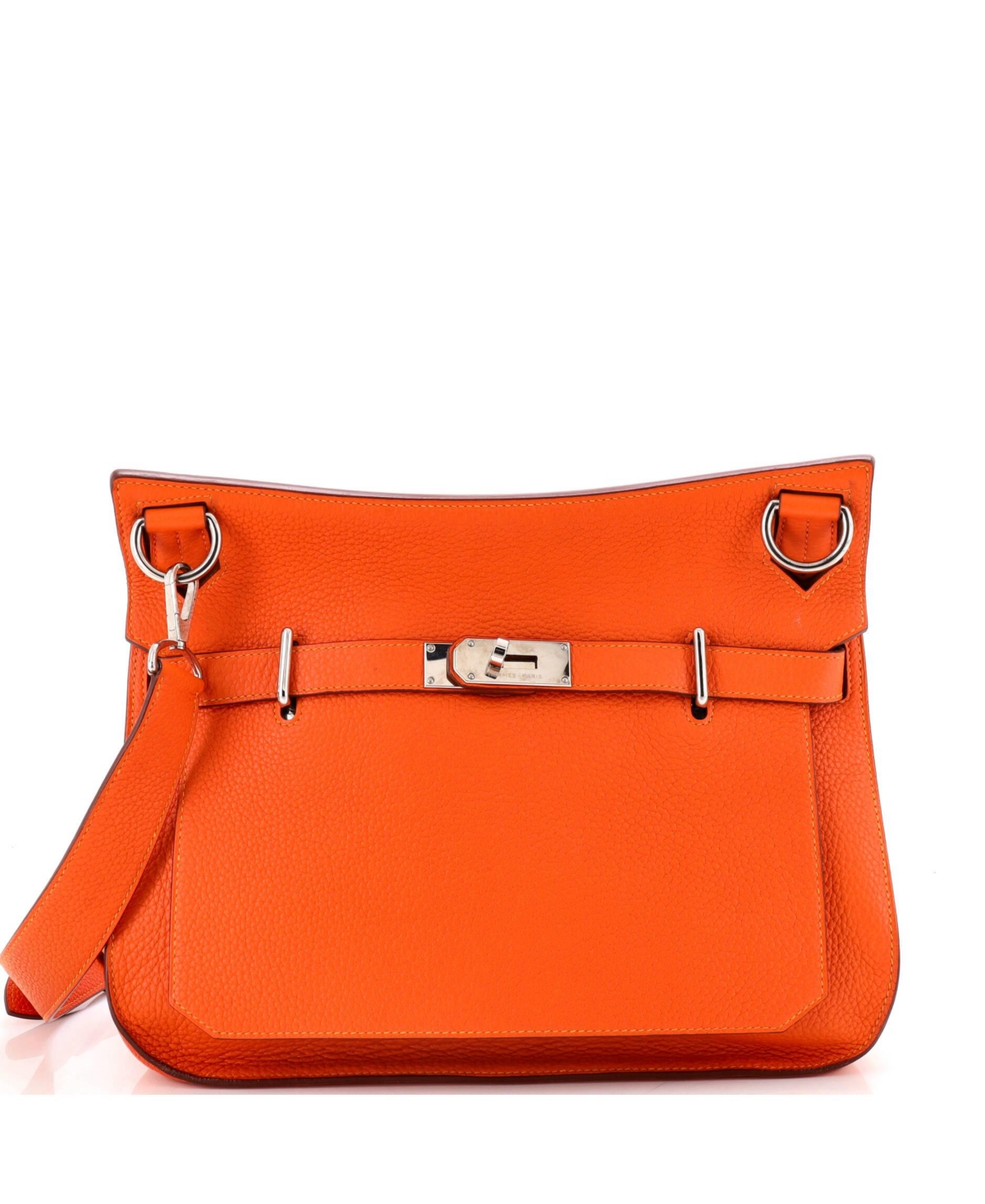 Click here for Pre-Owned HERMES 34 Jypsiere Bag Clemence - Orange prices