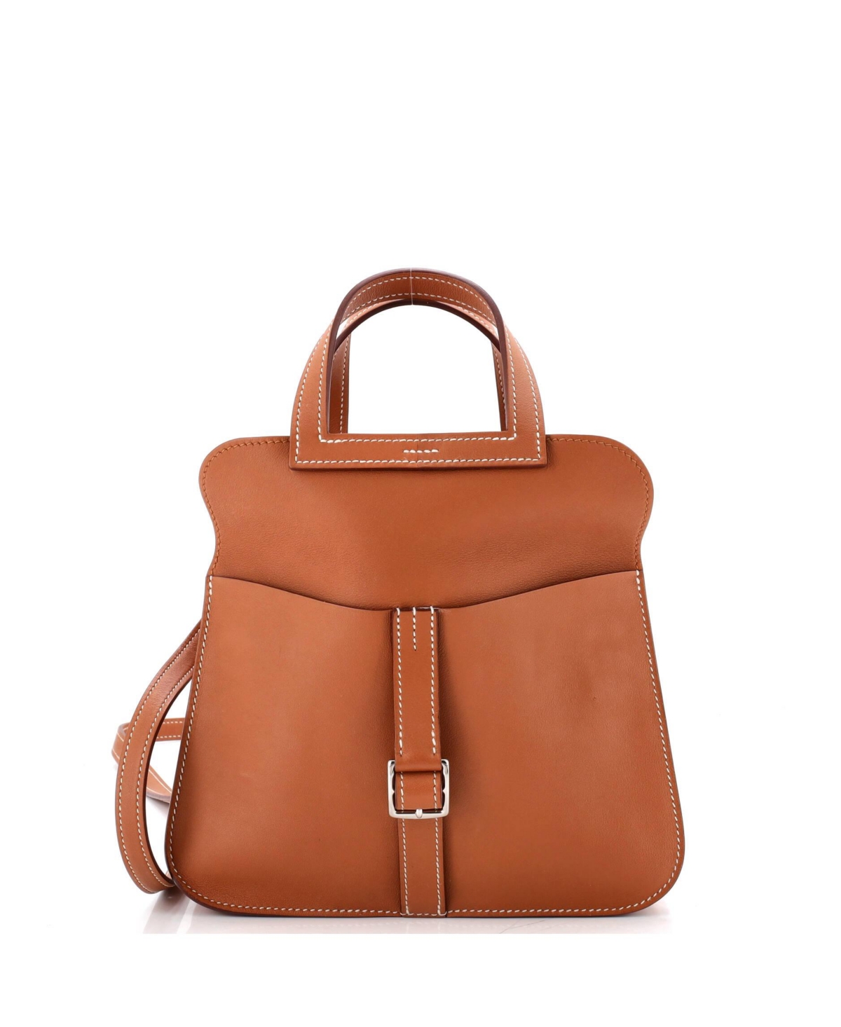Click here for Pre-Owned HERMES 22 Halzan Bag Swift - Brown prices
