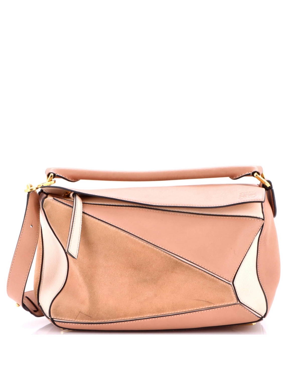 Click here for Pre-Owned Loewe Small Puzzle Bag Leather and Suede... prices