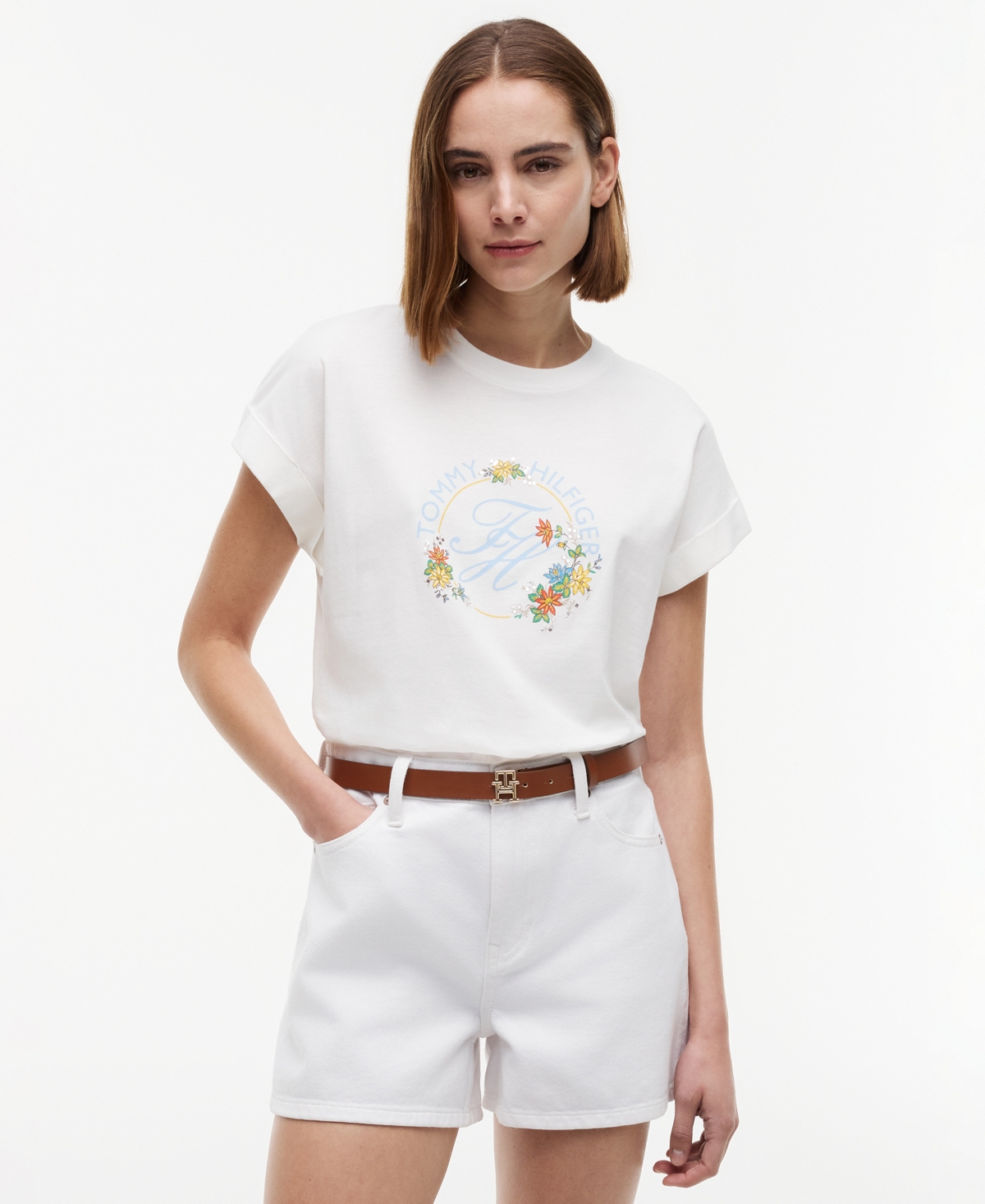 Click here for Tommy Hilfiger Womens Single Jersey Cotton T-Shirt... prices