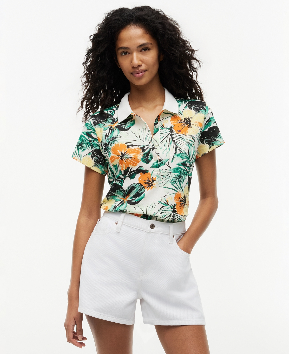 Click here for Tommy Hilfiger Womens Classic Pique Printed Short-... prices