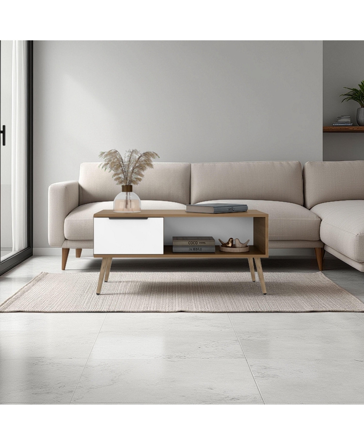 Click here for Depot E-shop Basset Coffee Table  1 Drawer  1 Shel... prices