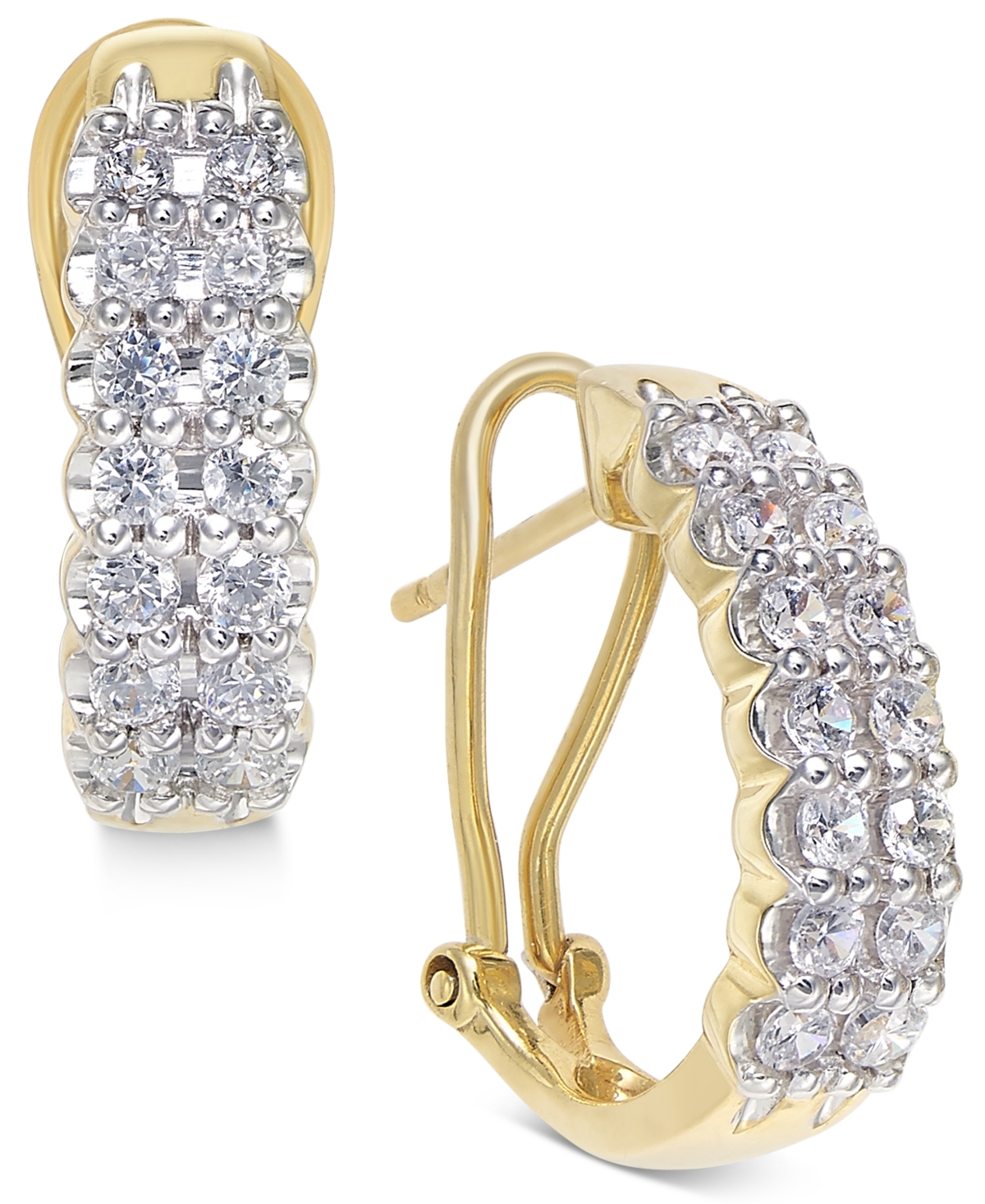 Click here for Diamond Hoop Earrings (1 ct. t.w.) in 10k White or... prices