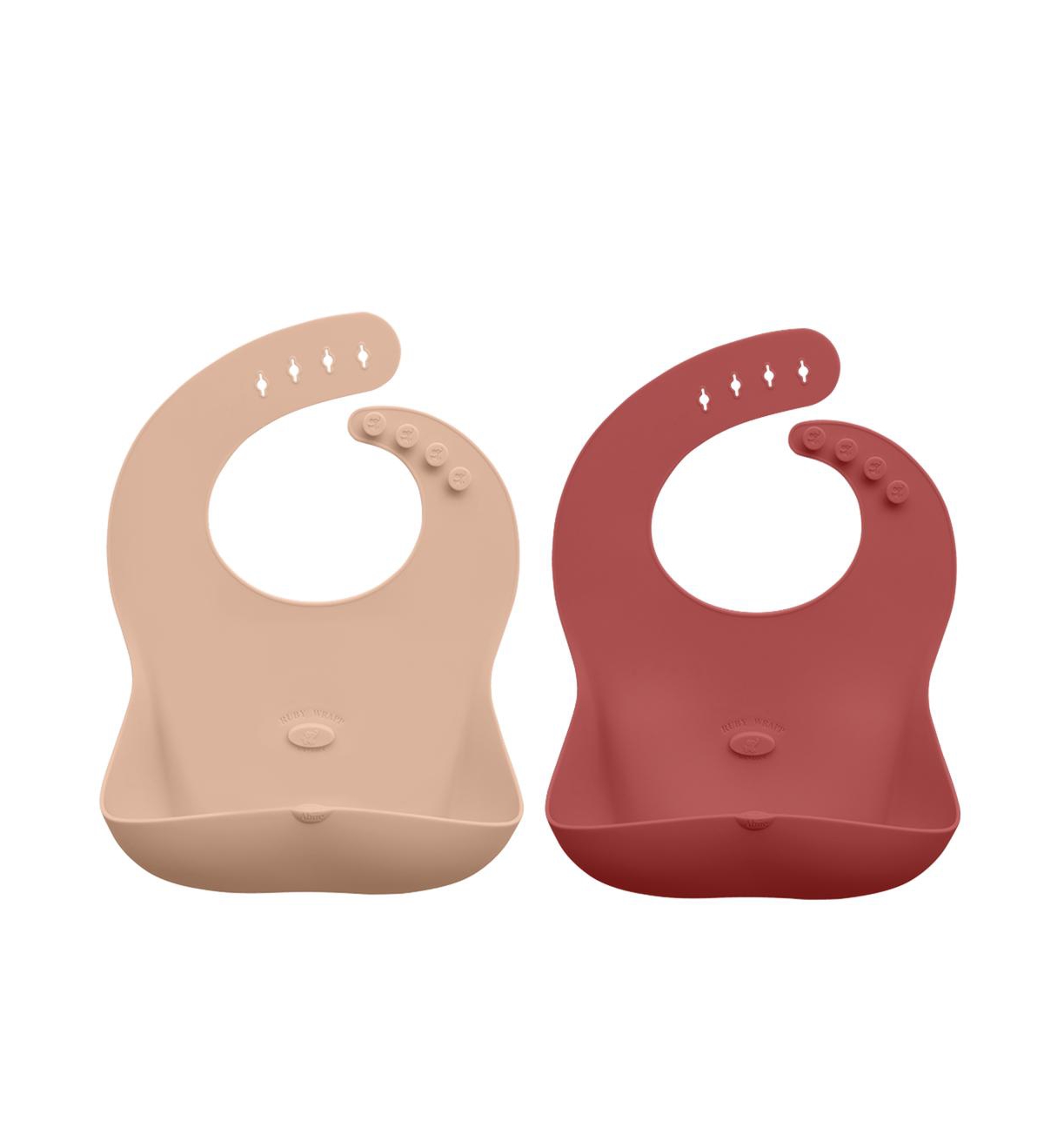 Click here for Abiie Ruby Wrapp Silicone Bibs - Apricot blush and... prices