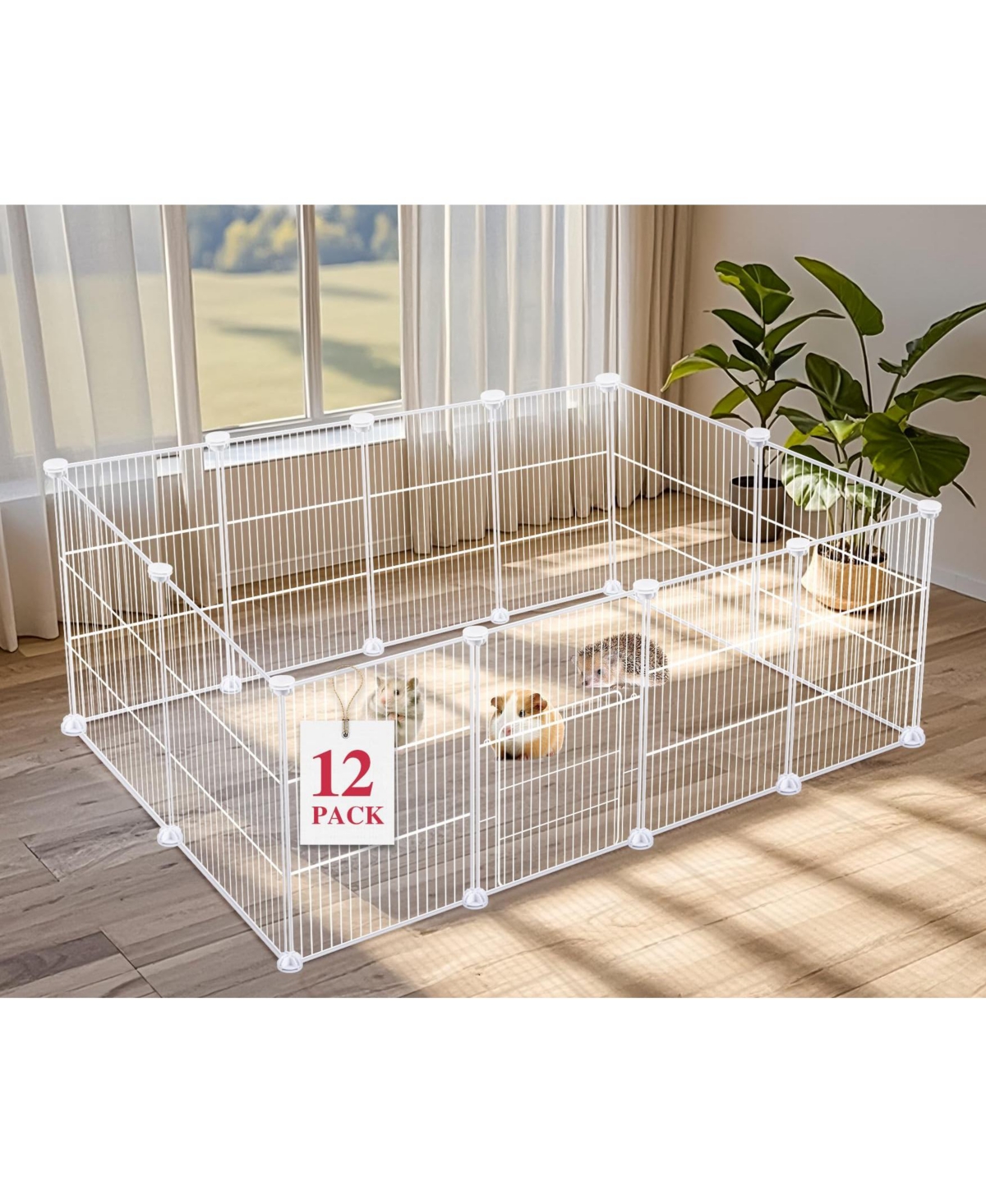 Click here for Aronkl Portable Animal Playpen Transparent Plastic... prices