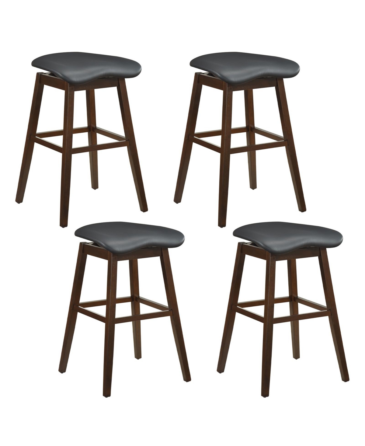 Click here for Gymax Set of 4 Swivel Bar Stools 31 Bar Chairs w/... prices