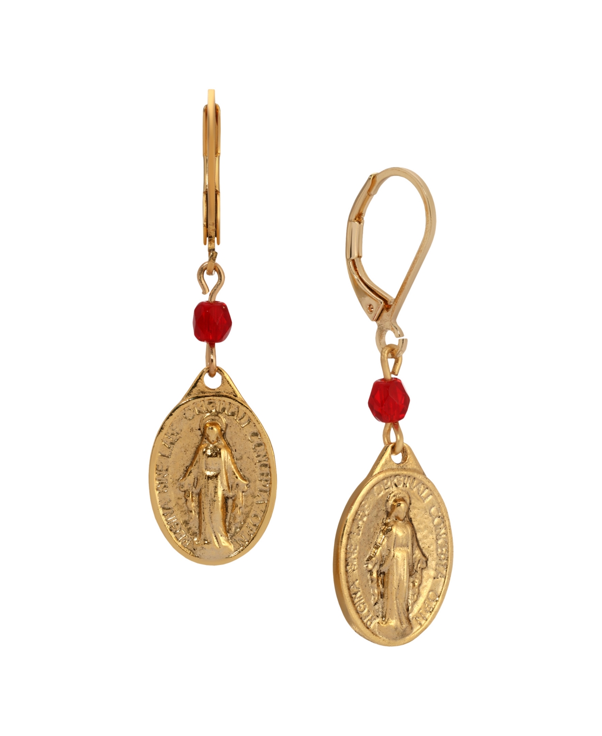 Click here for Symbols of Faith Gold Tone Oval Miraculous Medal C... prices