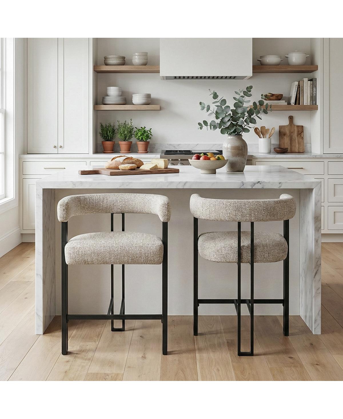 Click here for Maison Boucle 24 Upholstered Counter Height Stools... prices