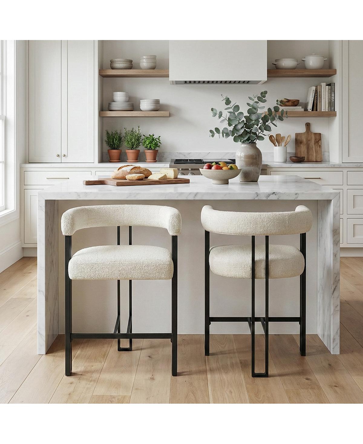 Click here for Maison Boucle 24 Upholstered Counter Height Stools... prices