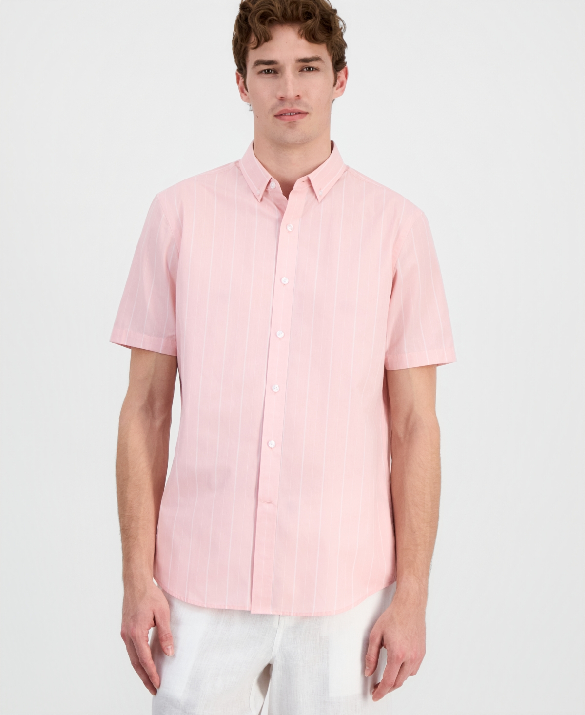Click here for Club Room Mens Printed Short-Sleeve Shirt  Macys E... prices
