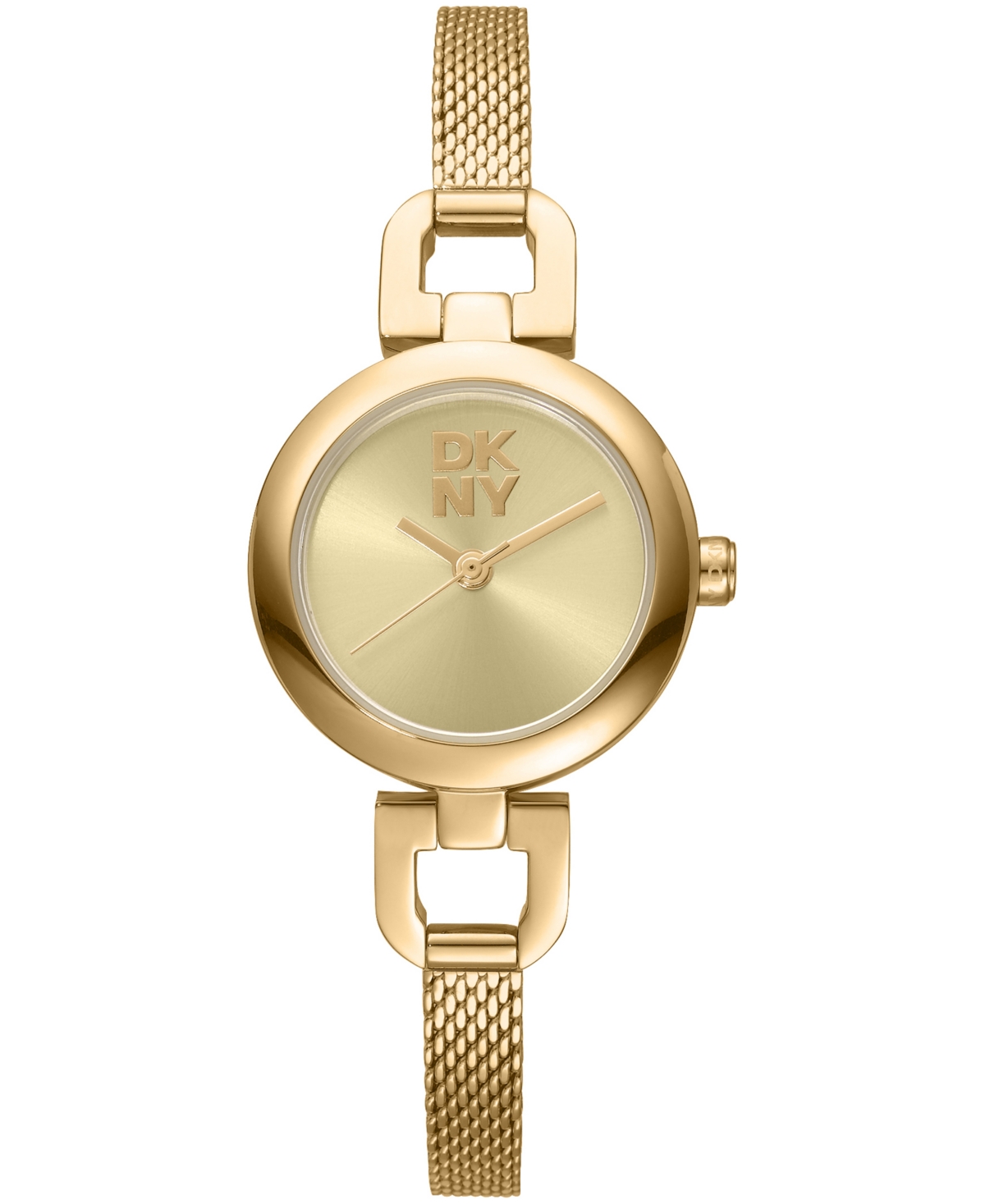 Click here for Dkny Womens Milanese Quartz Gold-Tone Stainless St... prices