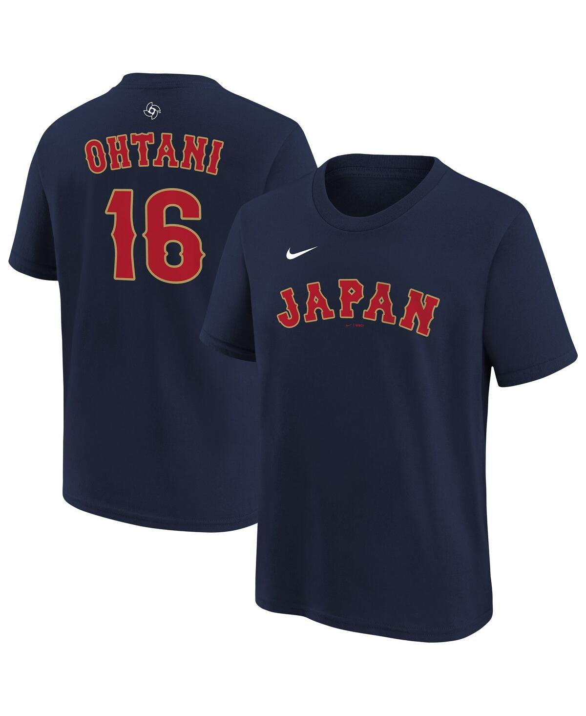 Click here for Nike Big Boys and Girls Shohei Ohtani Navy Japan B... prices