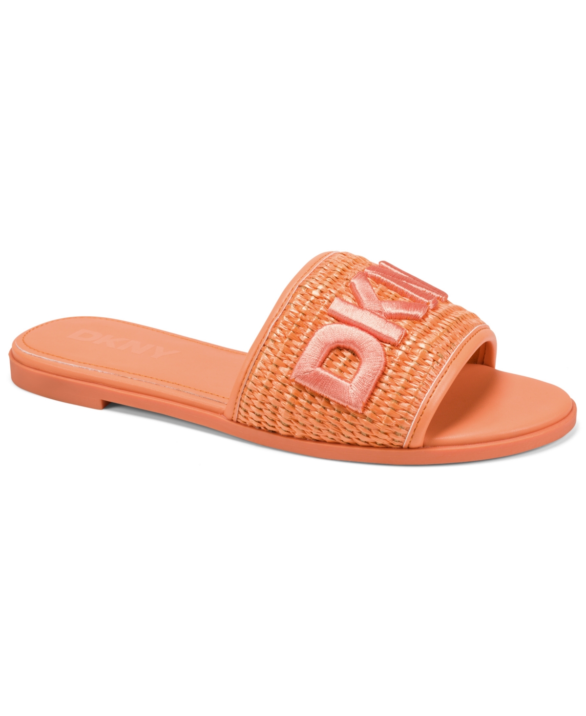 Click here for Dkny Womens Winslet Slide Flat Sandals - Orange Sh... prices