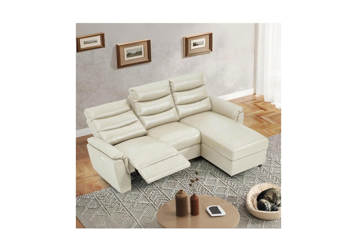 Click here for Aecojoy Power Reclining Sectional Sofa  Pu Leather... prices