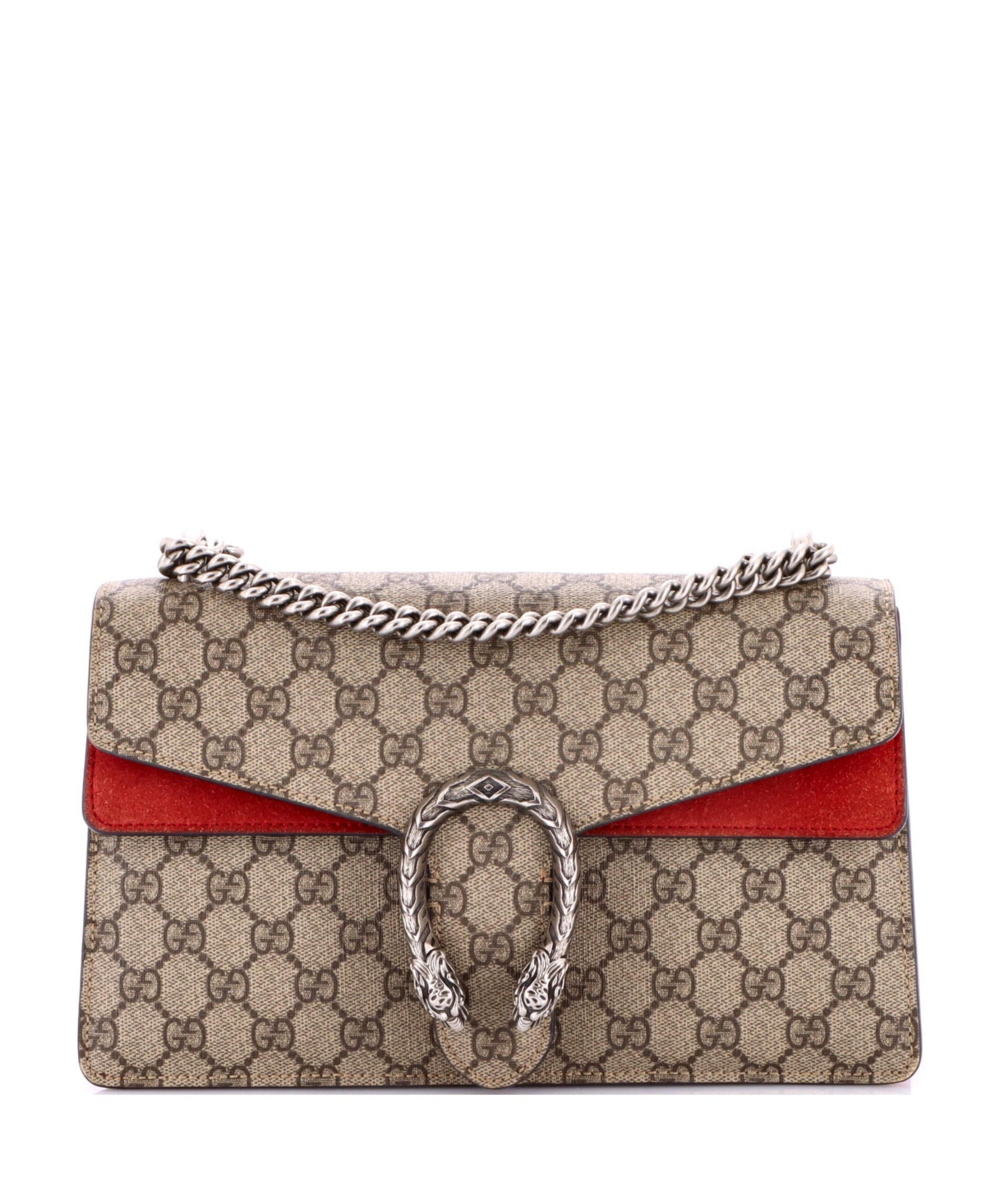 Click here for Pre-Owned Gucci Small Dionysus Bag Gg Coated Canva... prices
