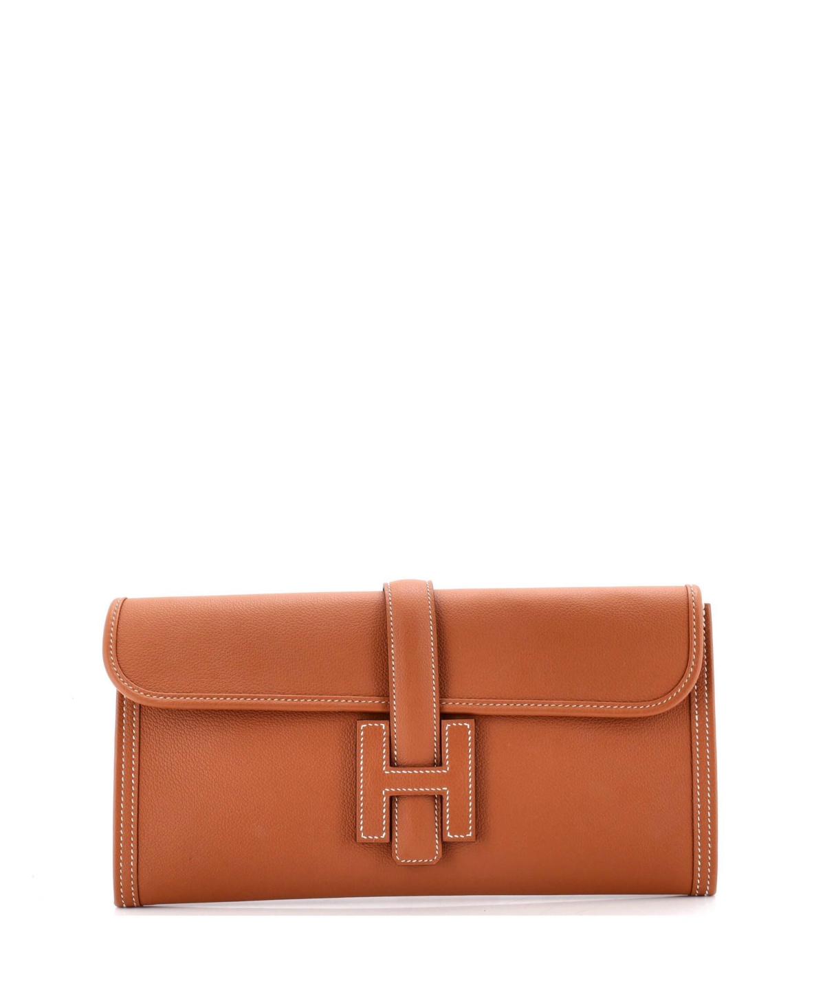 Click here for Pre-Owned HERMES 29 Jige Elan Clutch Evercolor - B... prices