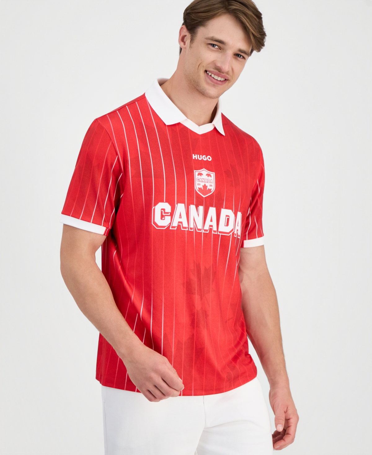 Click here for Hugo by Hugo Boss Mens Relaxed Fit Canada Football... prices