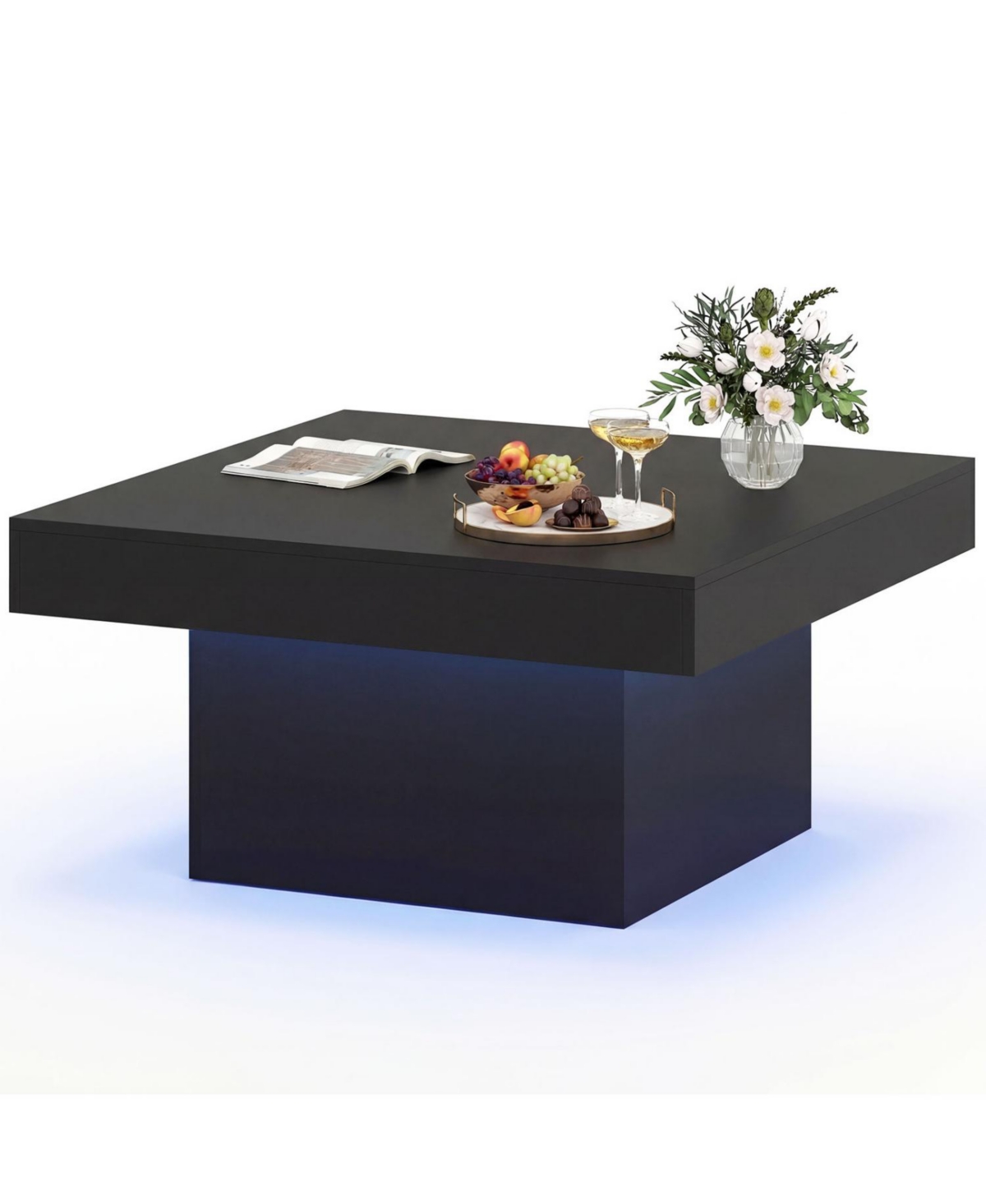 Click here for Sugift Coffee Table Accent Table with Led Lights a... prices